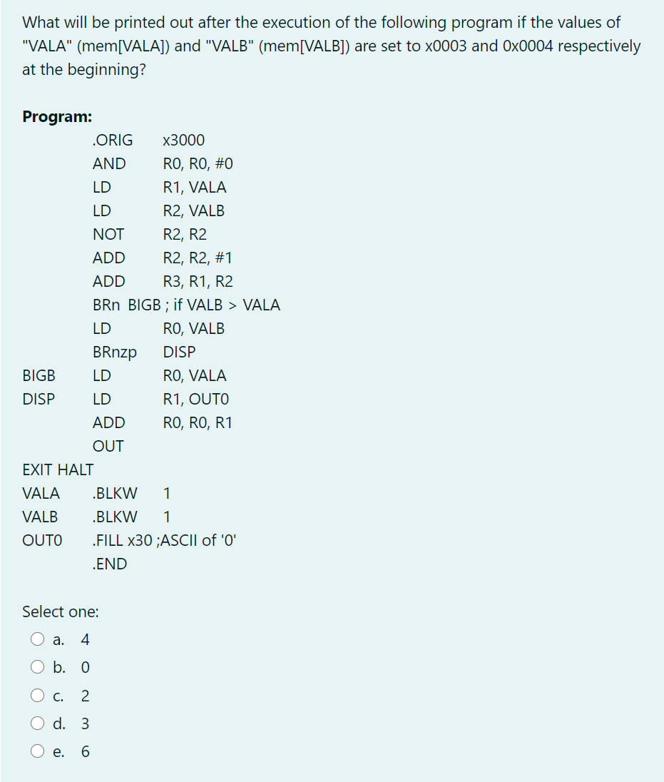 What will be printed out after the execution of the | Chegg.com