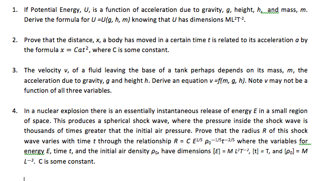 Solved 1. If Potential Energy, U,is a function of | Chegg.com