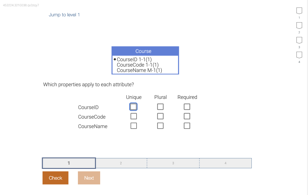 Solved Which properties apply to each attribute? | Chegg.com
