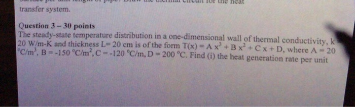 Solved ncat transfer system. Question 3-30 points The | Chegg.com