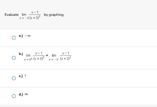 Solved Determine when the function values are unbounded as x | Chegg.com