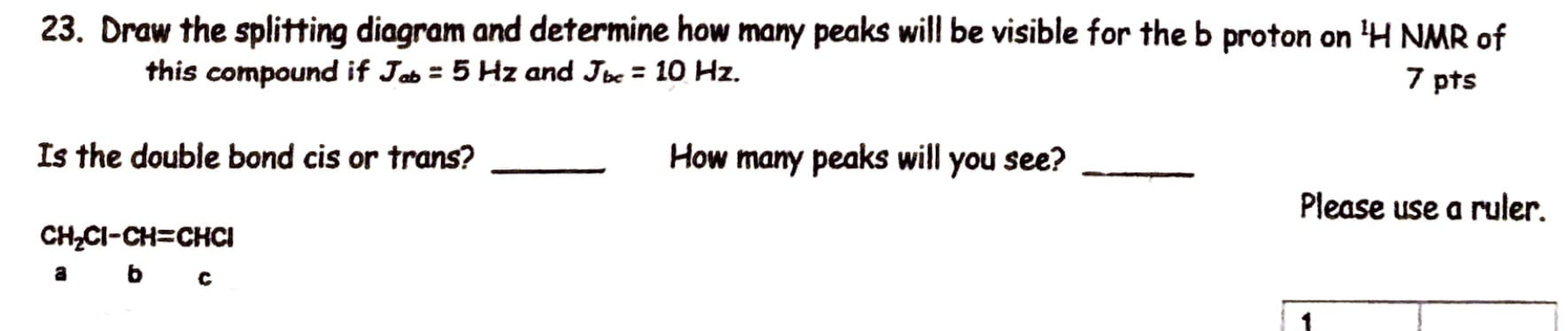 Solved 23. Draw the splitting diagram and determine how many | Chegg.com
