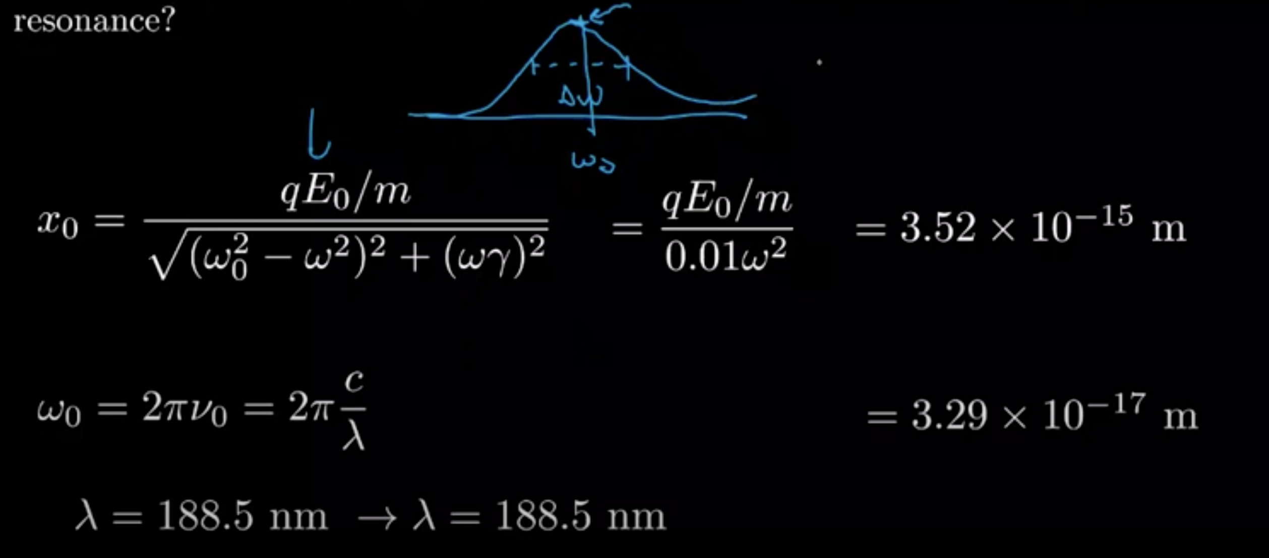 please help with work! Find the full width at half | Chegg.com