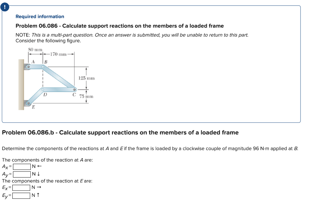 Solved Required information Problem 06.086 - Calculate | Chegg.com