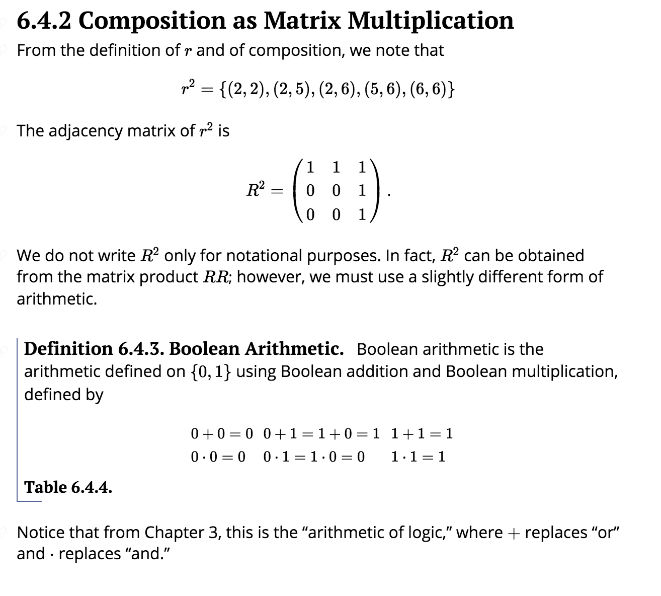 Solved 6.4.2 Composition as Matrix Multiplication From the | Chegg.com