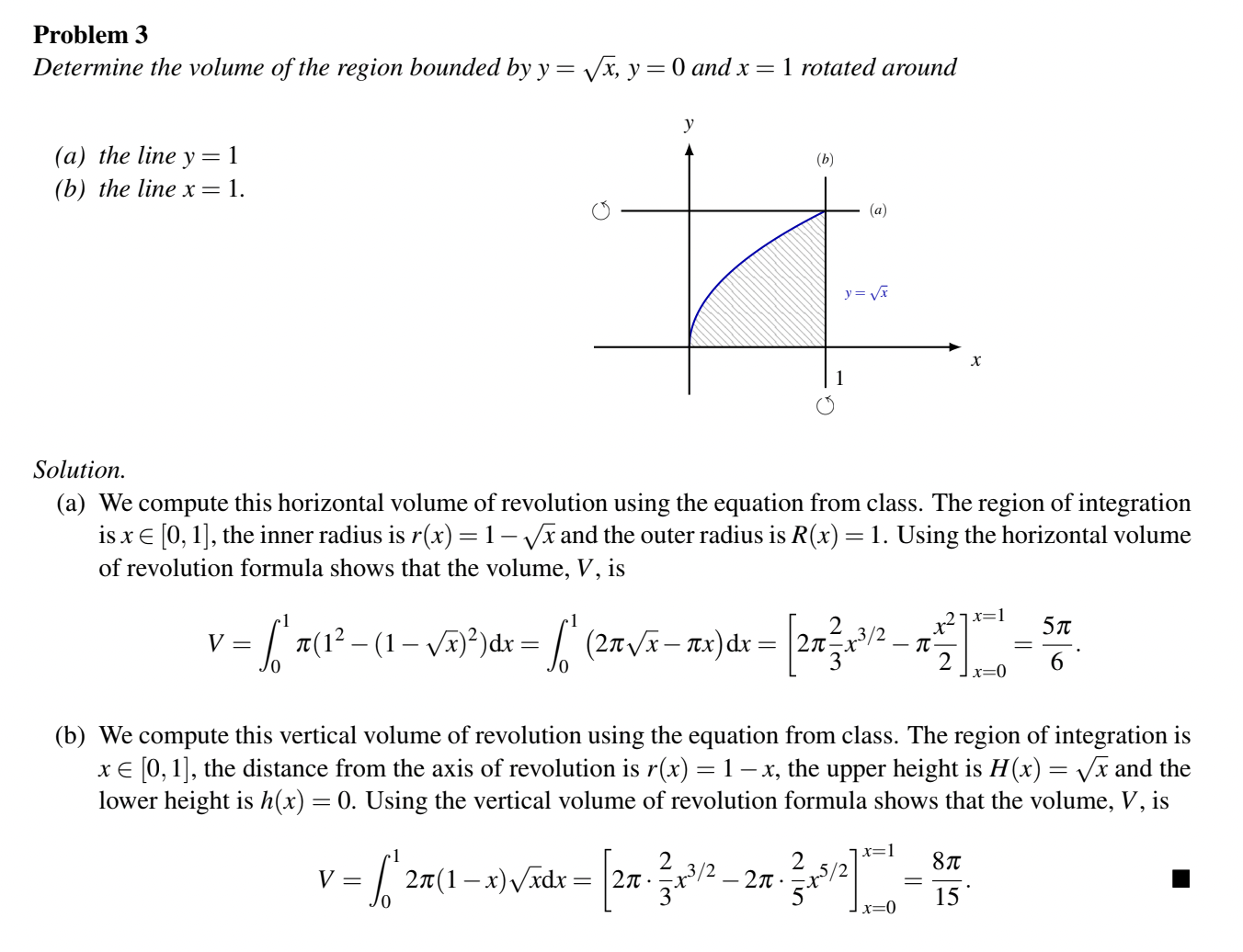 Solved Problem 3 Determine the volume of the region bounded | Chegg.com
