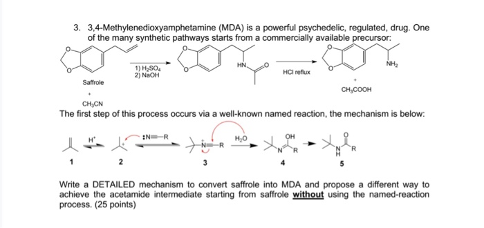 Solved Write a detailed mechanism to convert safrole into | Chegg.com