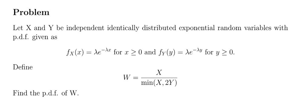 Solved Let X and Y be independent identically distributed | Chegg.com