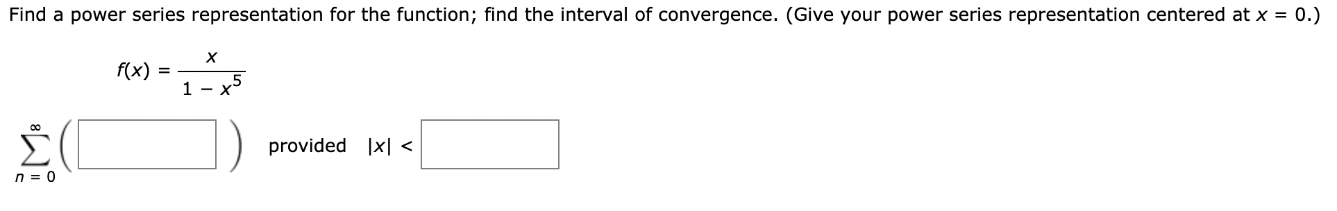 Solved Find a power series representation for the function; | Chegg.com