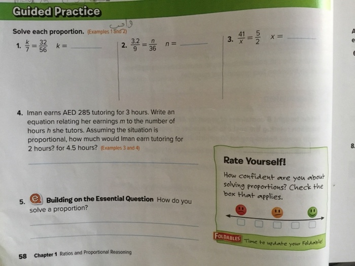 Solved Guided Practice Solve each proportion. (Examples 1 | Chegg.com