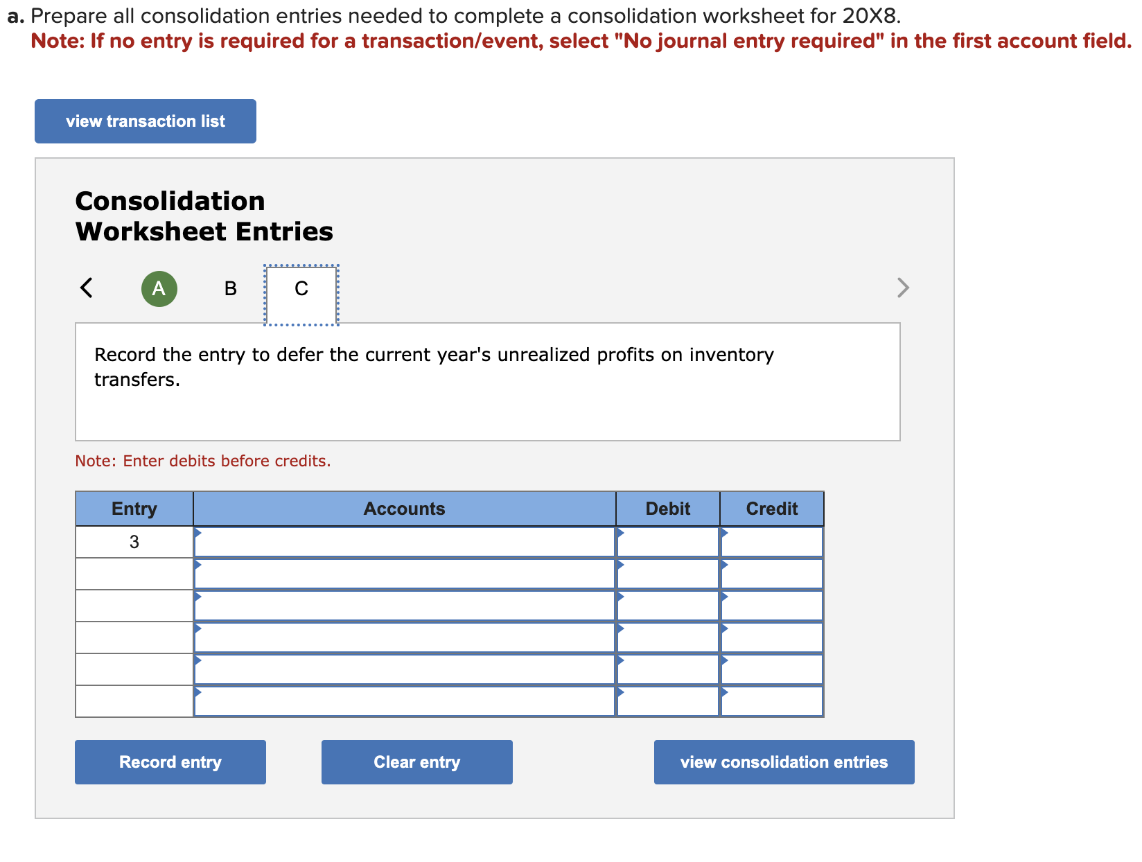 Solved Prepare all consolidation entries needed to complete | Chegg.com