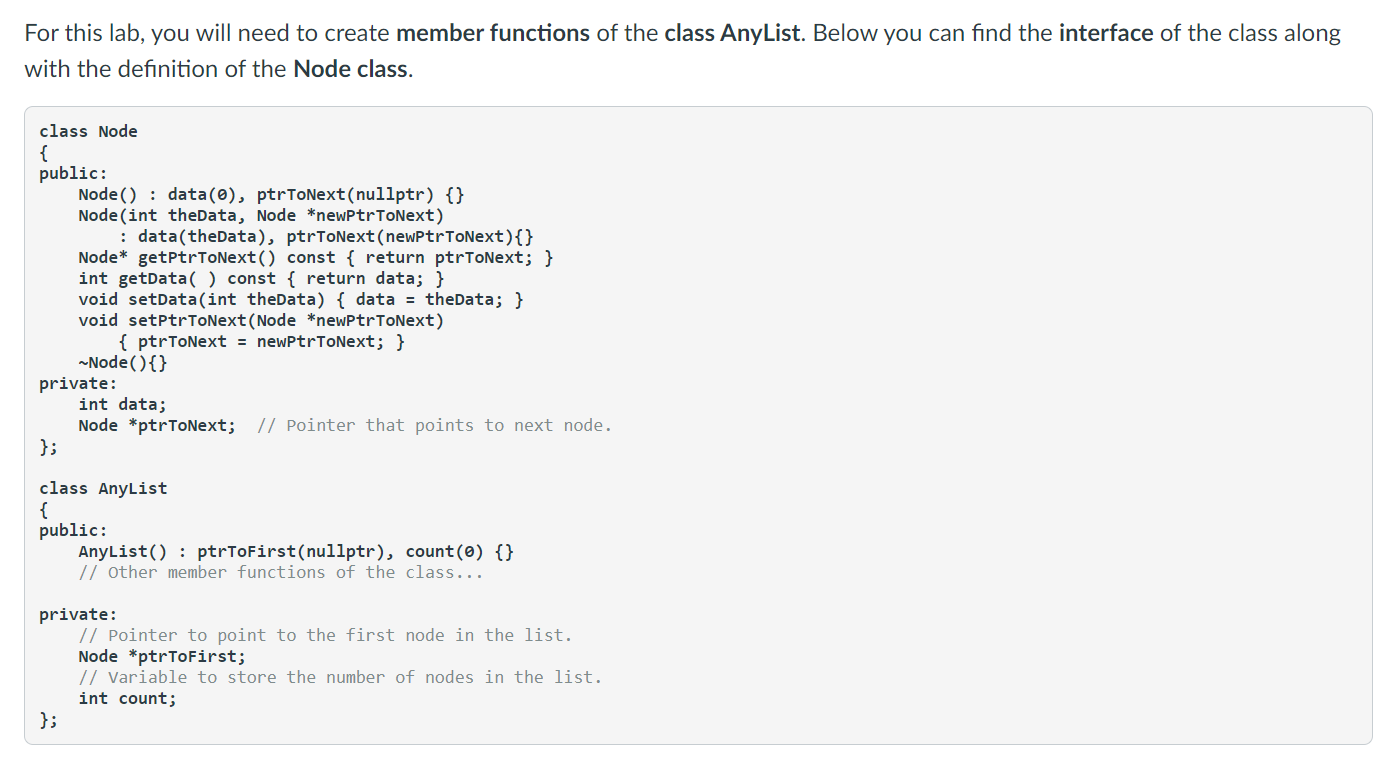 Solved For this lab, you will need to create member | Chegg.com