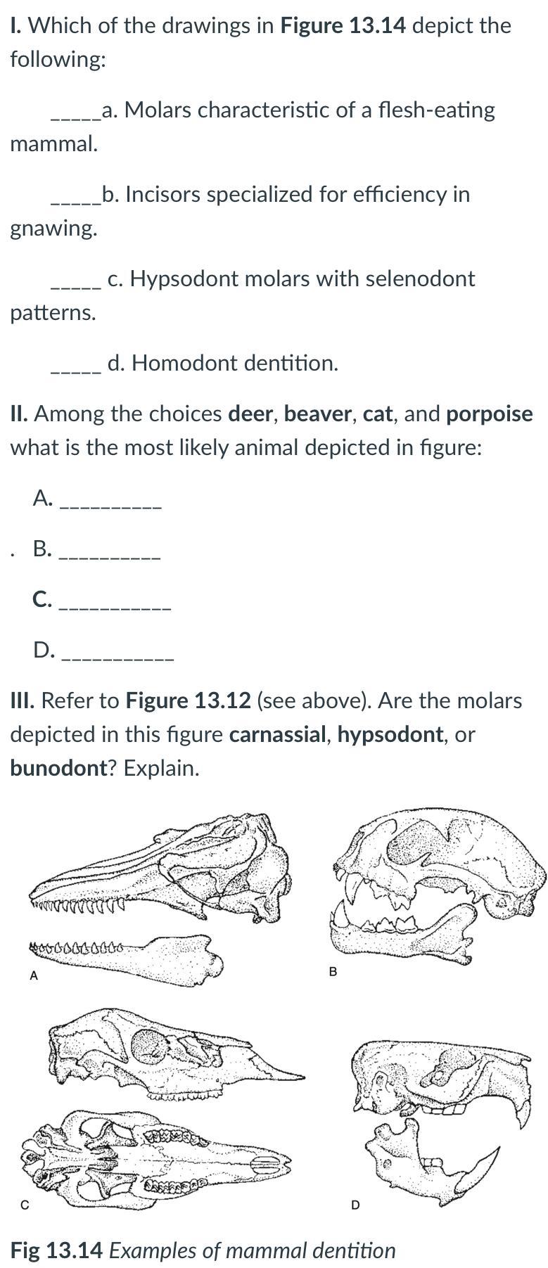 Solved I. Which of the drawings in Figure 13.14 depict the | Chegg.com