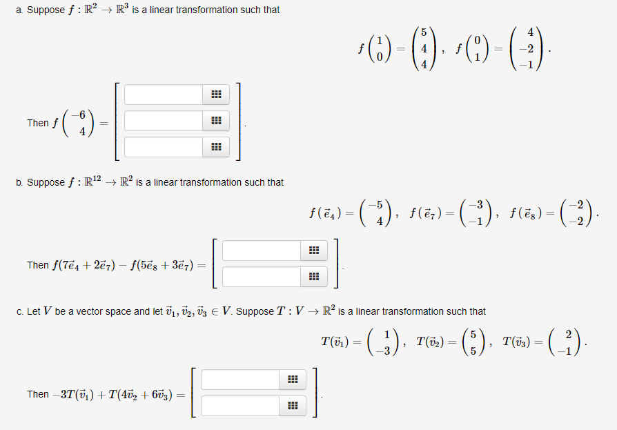 Solved a Suppose f R2-R3 is a linear transformation such | Chegg.com
