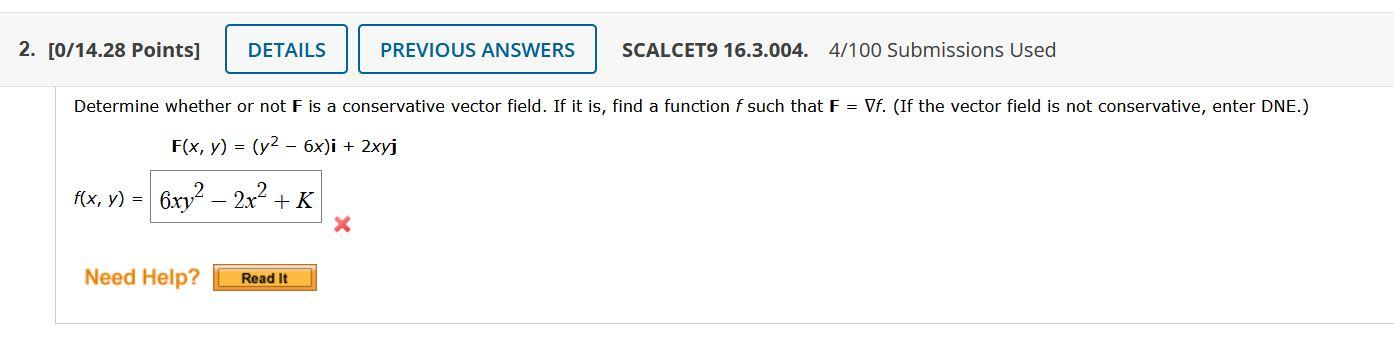 Solved 2. [0/14.28 Points] DETAILS PREVIOUS ANSWERS SCALCET9 | Chegg.com