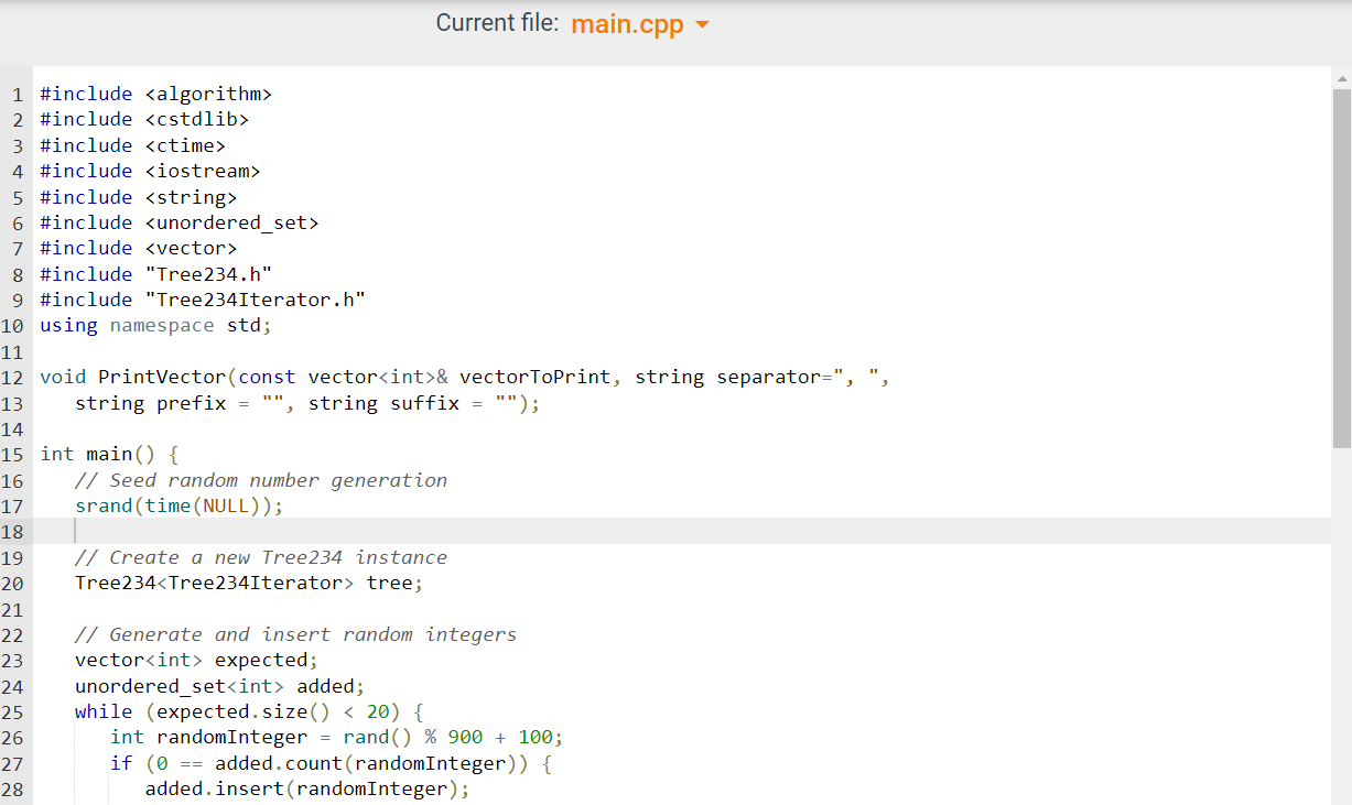 Solved In this lab, the Tree234 class is extended to support | Chegg.com