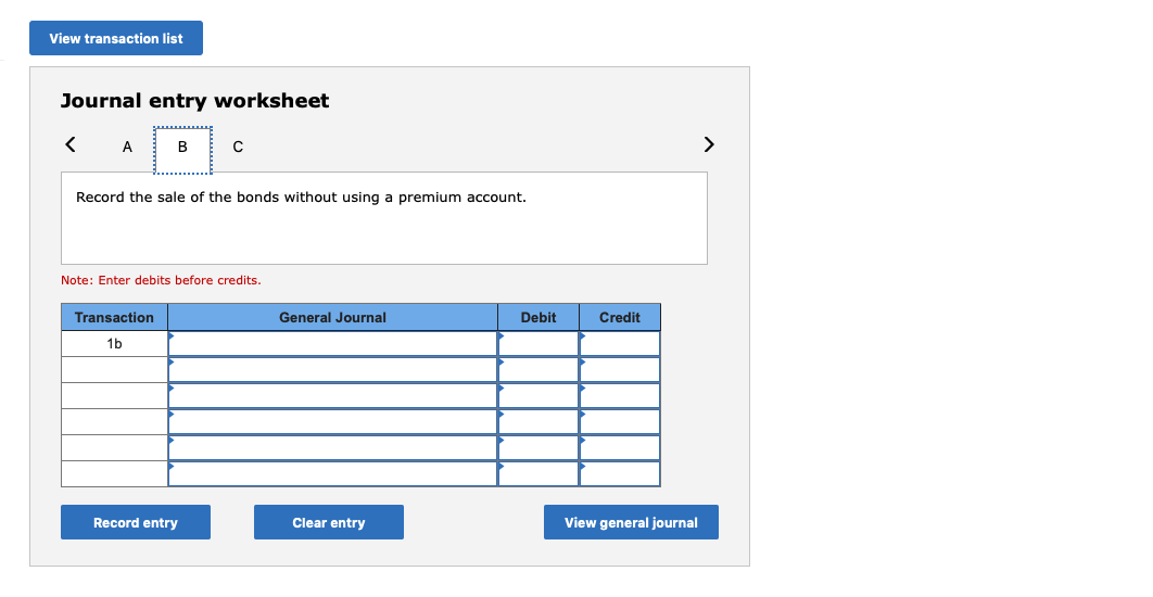 Journal entry worksheet | Chegg.com