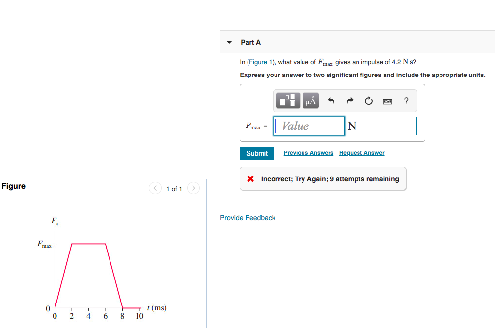 Solved Part A In (Figure 1), what value of Fmax gives an | Chegg.com