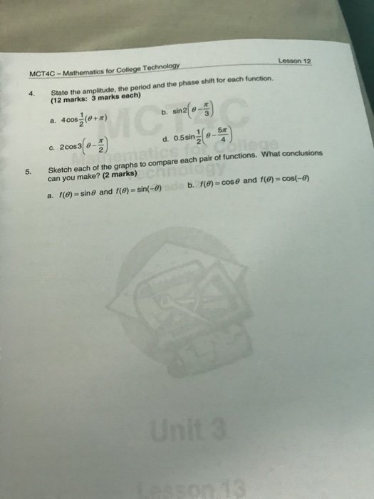 Solved MCT4C-Mathematics for College Technology Key Question | Chegg.com