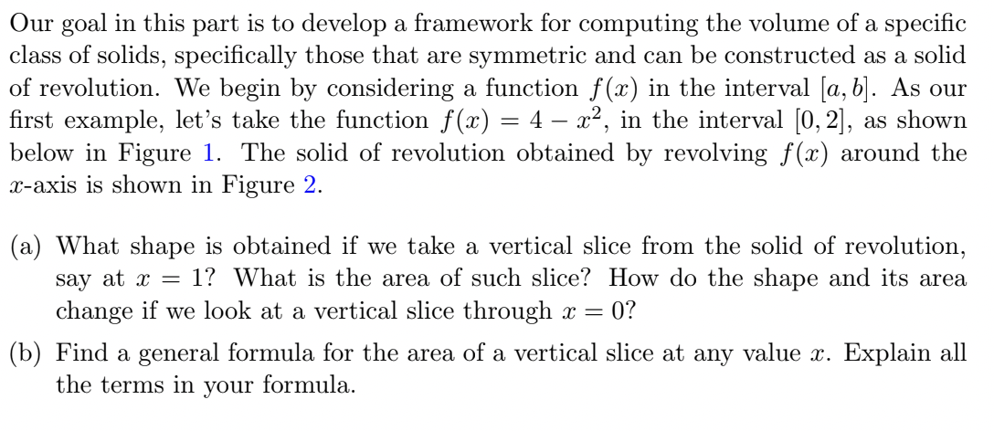 Our goal in this part is to develop a framework for | Chegg.com