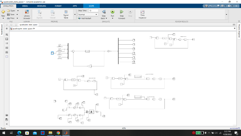 Solved quadcopter_state_space-Simulink SIMULATION DEBUG 43 | Chegg.com
