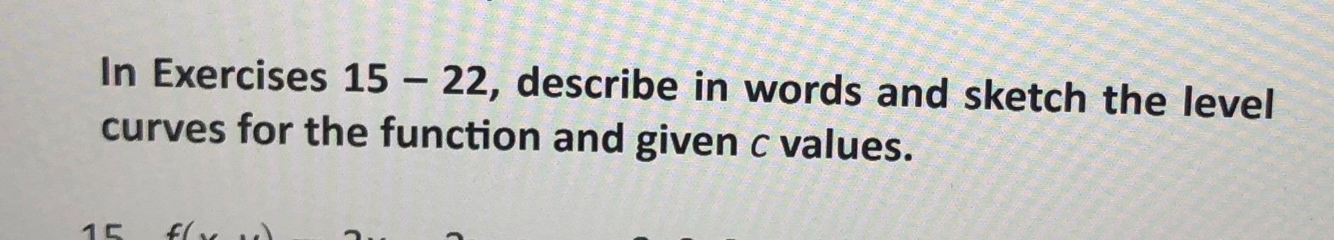 Solved In Exercises 15 – 22, describe in words and sketch | Chegg.com