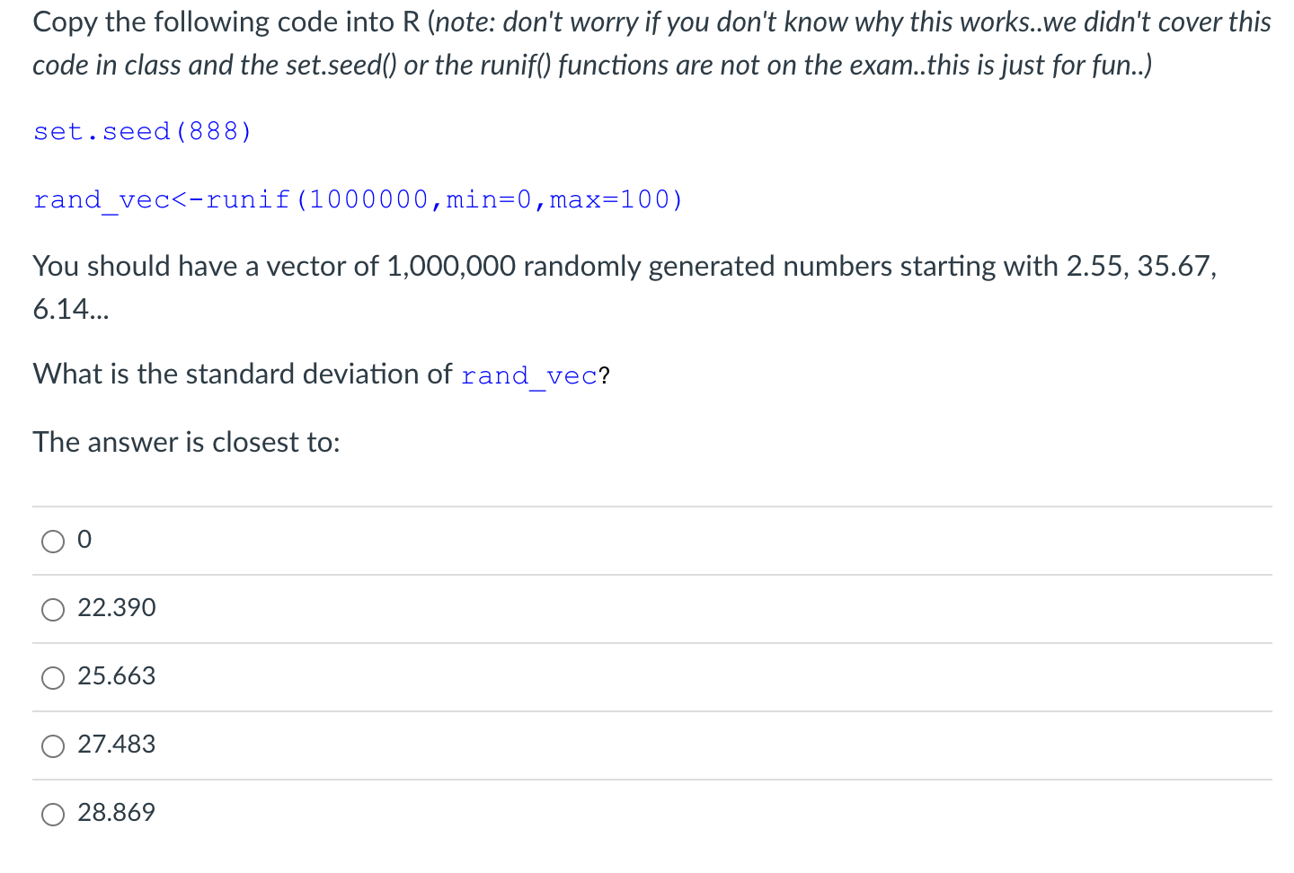 Solved Copy the following code into R (note: don't worry if | Chegg.com
