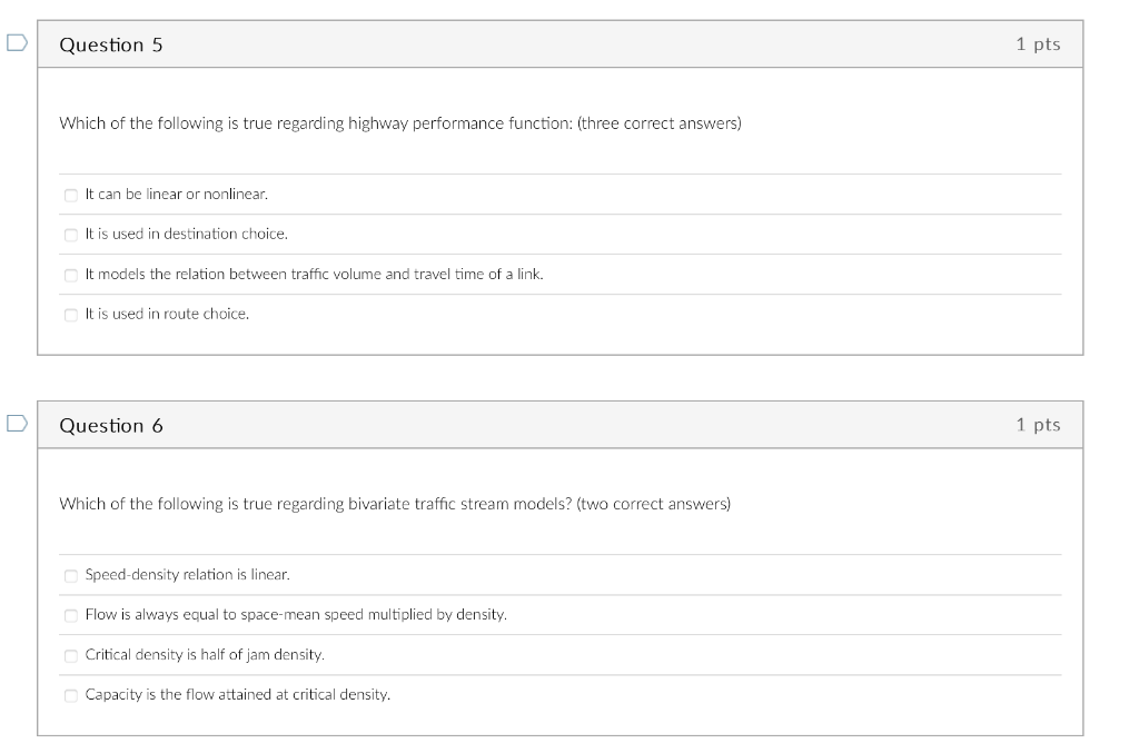 Solved Which of the following is true regarding highway | Chegg.com