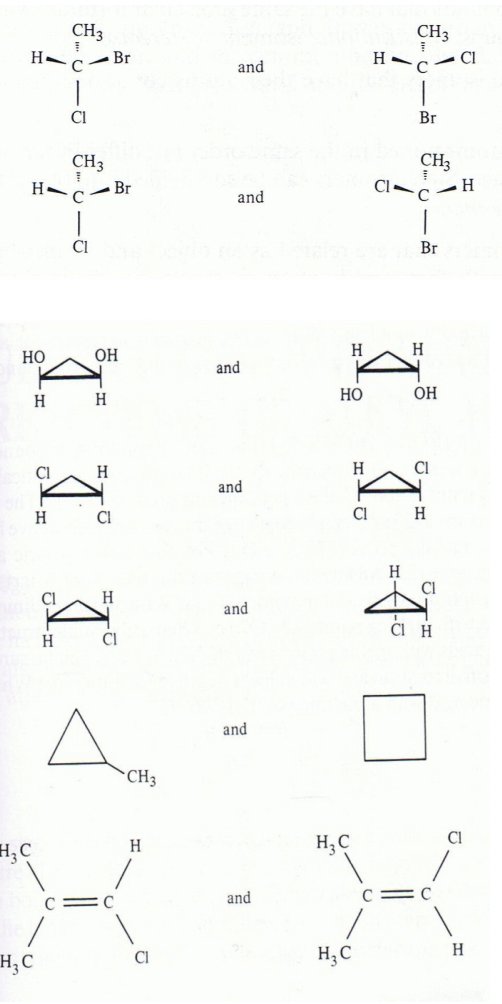 Solved Consider the following pairs of structures and | Chegg.com