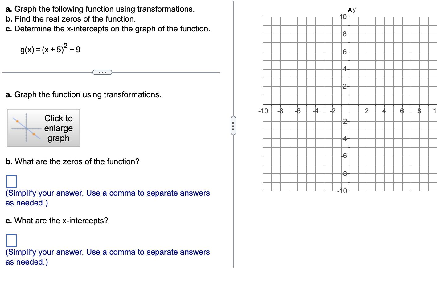 Solved a. Graph the following function using | Chegg.com