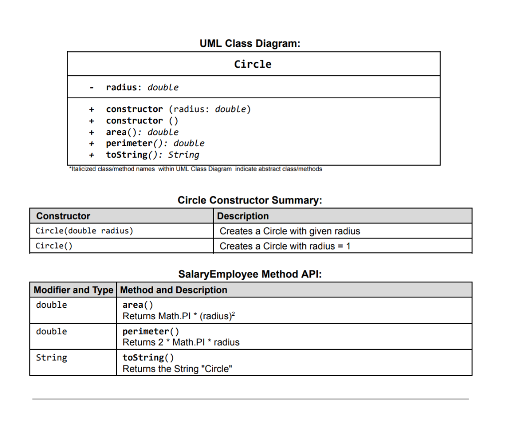 Solved Problem 3: Shape (10 points) (Software Design) Create | Chegg.com