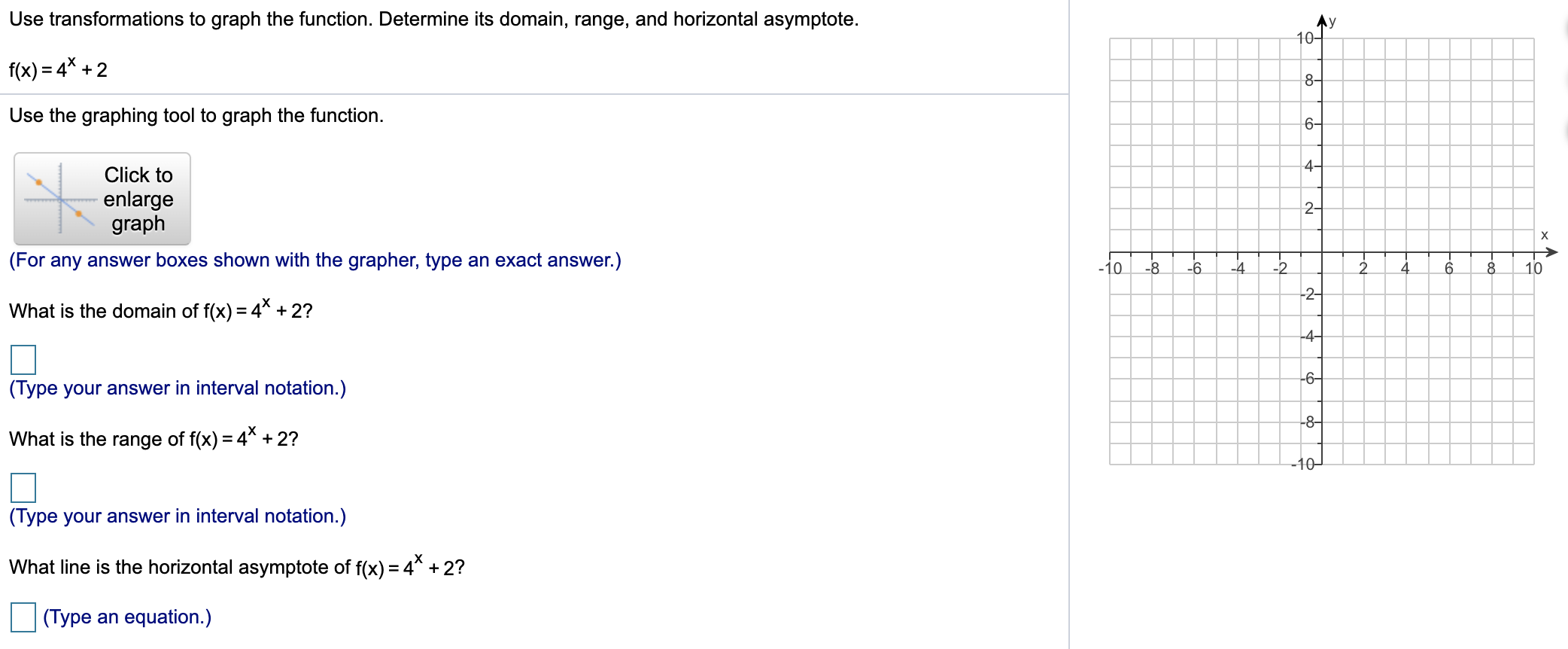 Solved Use transformations to graph the function. Determine | Chegg.com
