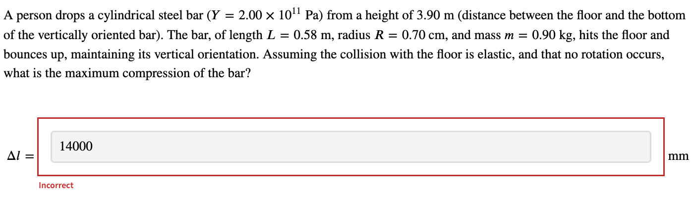 Solved A person drops | Chegg.com