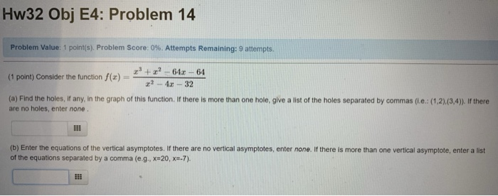Solved Hw32 Obj E4 Problem 14 Problem Value 1 Points 