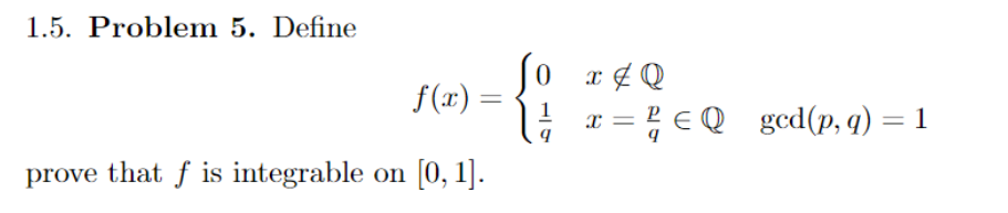 Solved Prove that this function is integrable. | Chegg.com