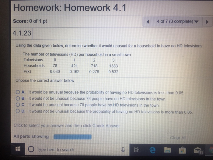 Solved Homework Homework 4 1 Score 0 Of 1 Pt 4 1 23 4 Of 7
