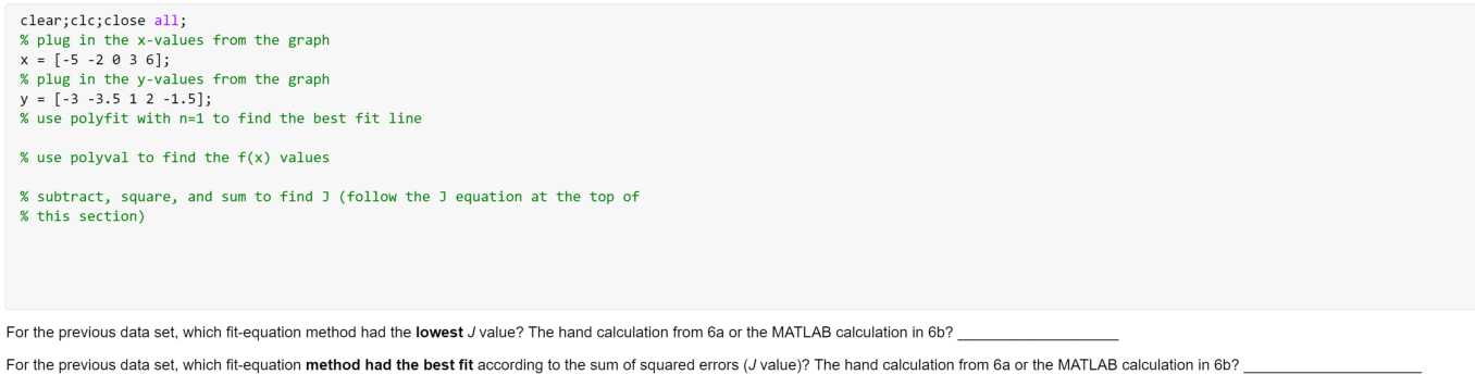 Solved Calculate J by hand for this data set using the | Chegg.com