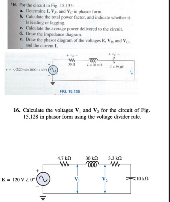 Solved 16. For the circuit in Fig. 15.135: a. Determine I, | Chegg.com