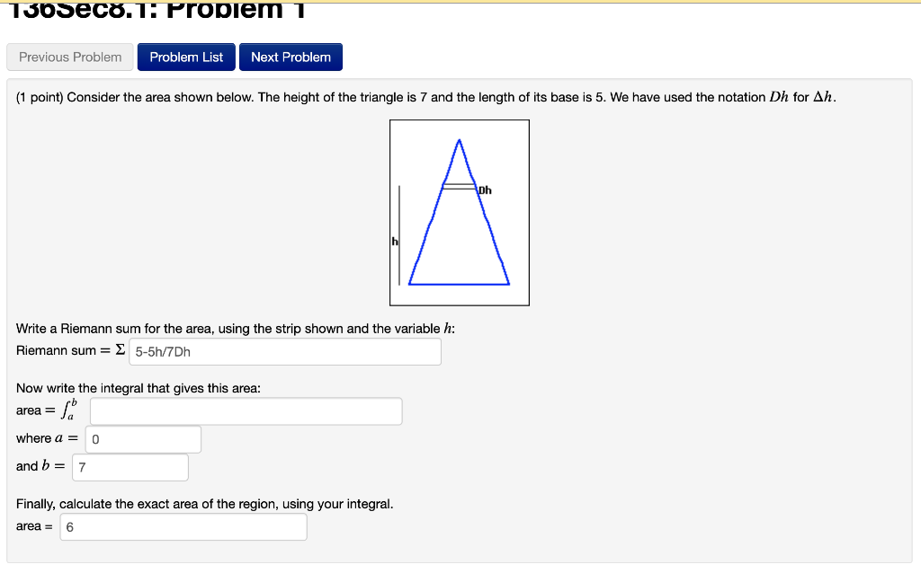 Solved T30 Sec8.1: Propiem 1 Previous Problem Problem List | Chegg.com