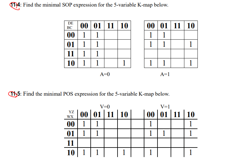 Solved 1174: Find the minimal SOP expression for the | Chegg.com