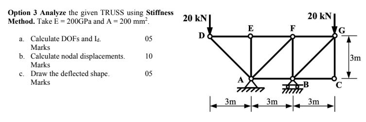 Solved Help me solve these two question by Stiffness matrix | Chegg.com