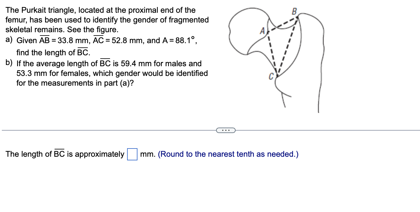 Solved The Purkait triangle, located at the proximal end of | Chegg.com