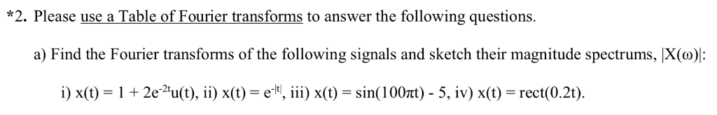 Solved *4. What are the absolute bandwidths of the signals | Chegg.com