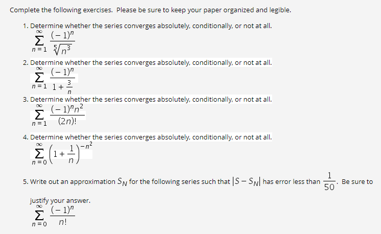 Solved Complete the following exercises. Please be sure to | Chegg.com