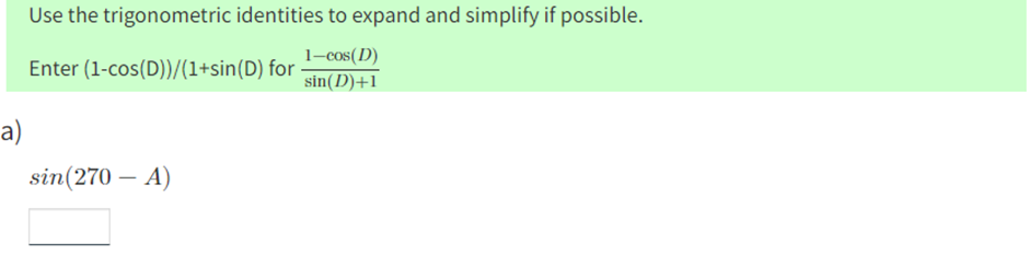 Solved Use the trigonometric identities to expand and | Chegg.com