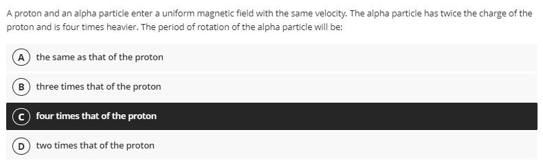 Solved A proton and an alpha particle enter a uniform | Chegg.com
