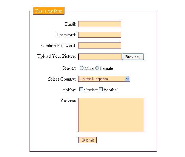 Solved This is my form Email: Password: Confirm Password: | Chegg.com