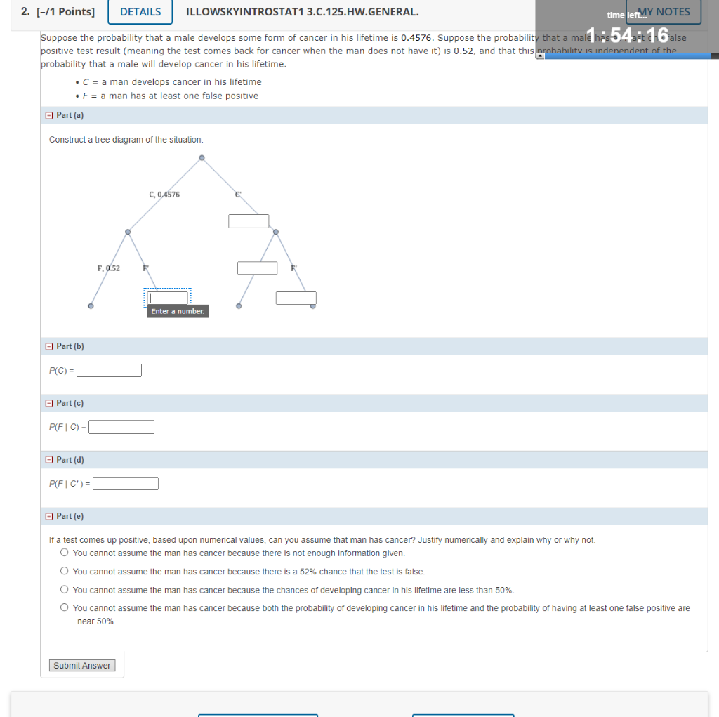 Solved alse 2. [-/1 Points] DETAILS ILLOWSKYINTROSTAT1 | Chegg.com
