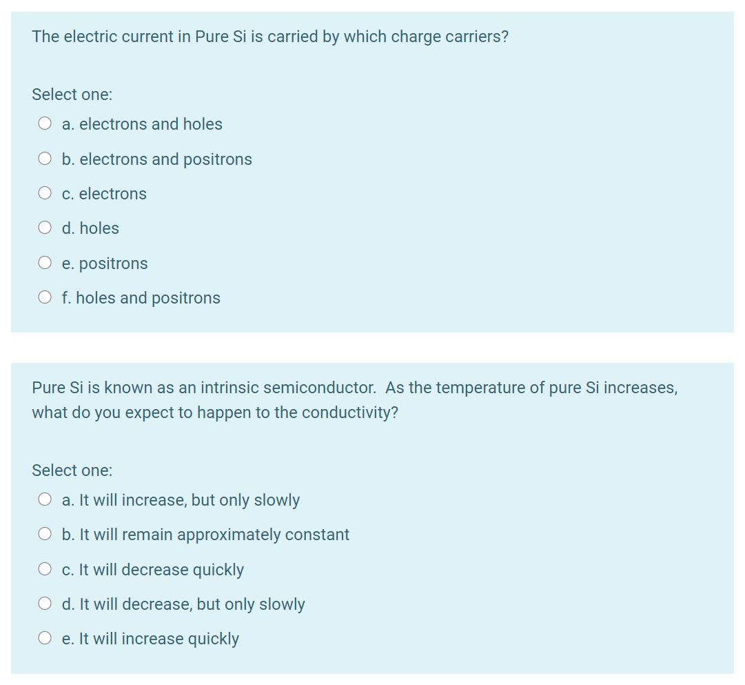 Solved Semiconductors exhibit resisitivities that fall | Chegg.com