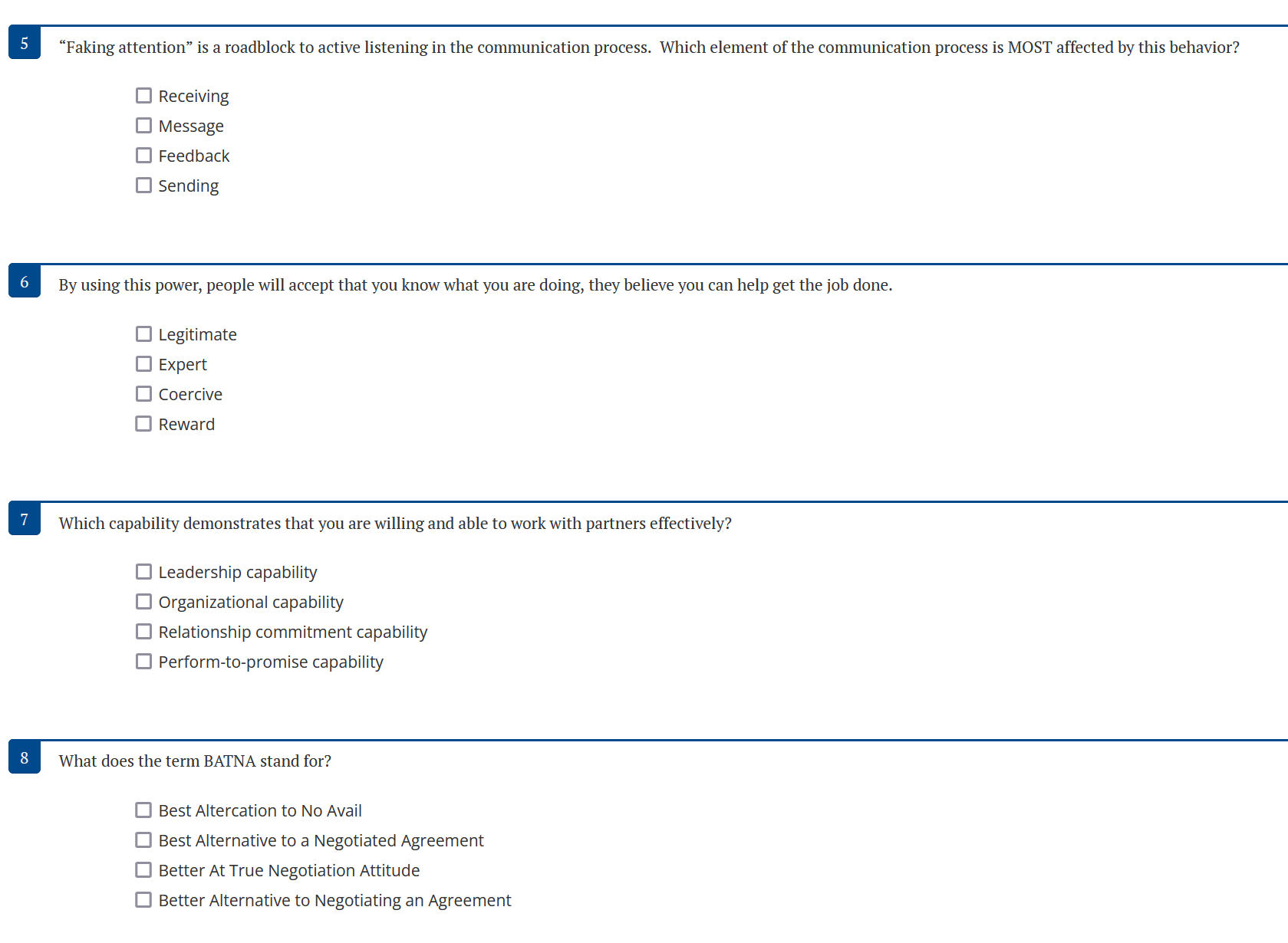 Solved "Faking attention" is a roadblock to active listening | Chegg.com